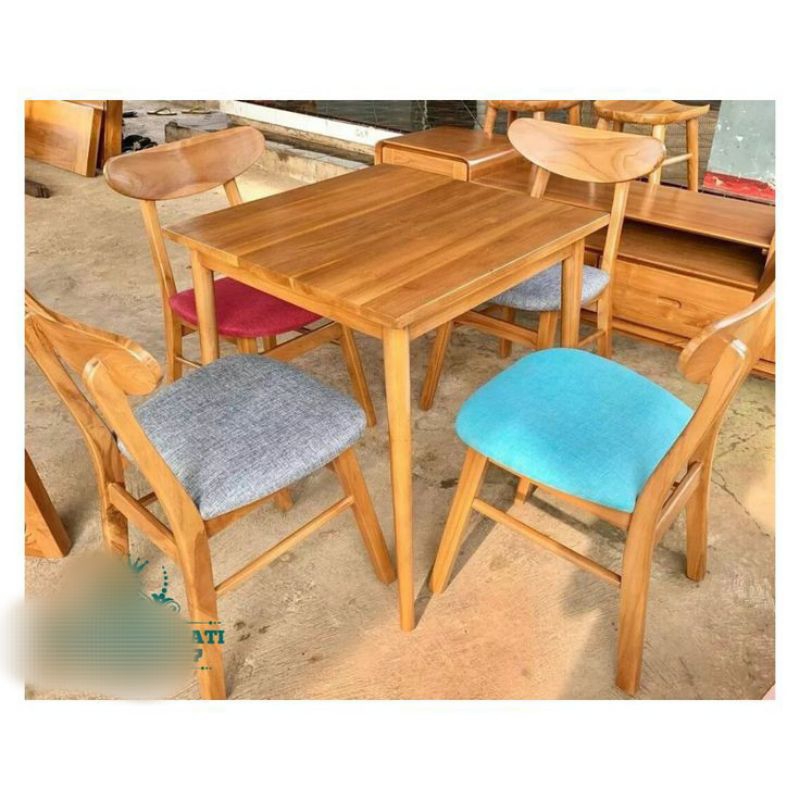 Jual SET KURSI MEJA CAFE ROPAN-KURSI MEJA MAKAN KAYU JATI | Shopee Indonesia