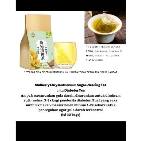 Jual Mulberry Chrysanthemum Sugar-clearing Tea | Shopee Indonesia