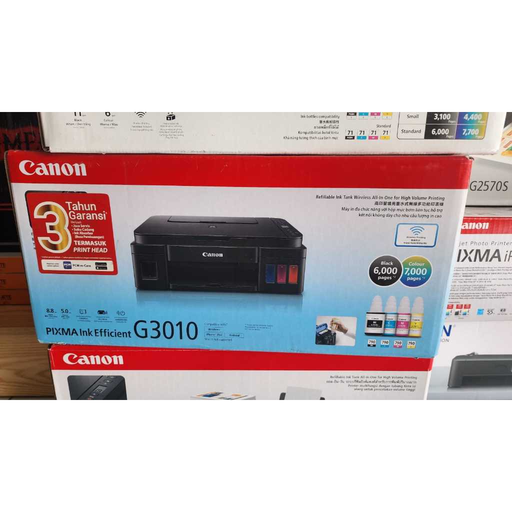 Jual Printer Canon Pixma G3010 New Wireless Print Scan Copy Wifi ...