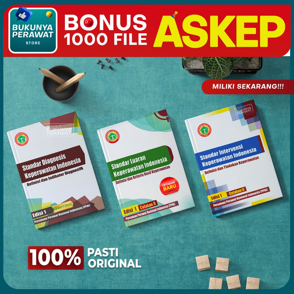 Jual (ORIGINAL) BUKU SDKI SIKI SLKI ORI // PAKET ASUHAN KEPERAWATAN ...