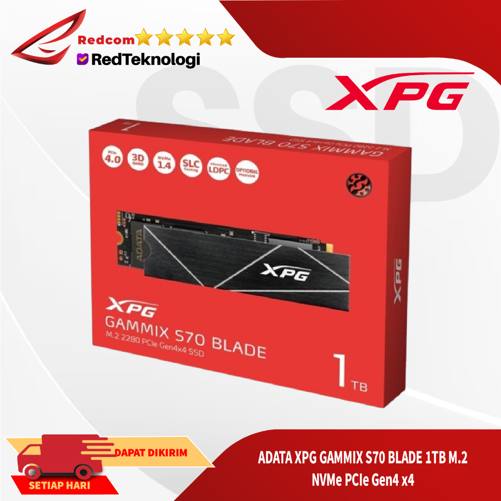 Jual ADATA XPG GAMMIX S70 BLADE 1TB M.2 NVMe PCIe Gen4 x4 | Shopee ...