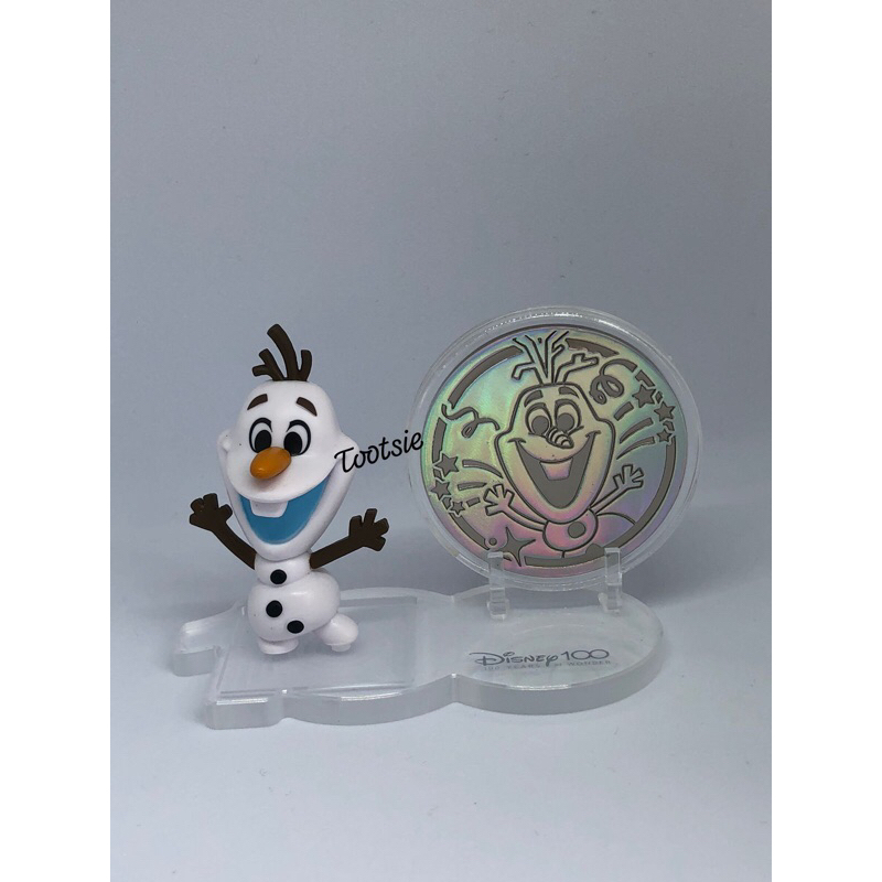 Jual Disney 100 Original Cpcm Figure + Medal Standing Coin Frozen Elsa ...