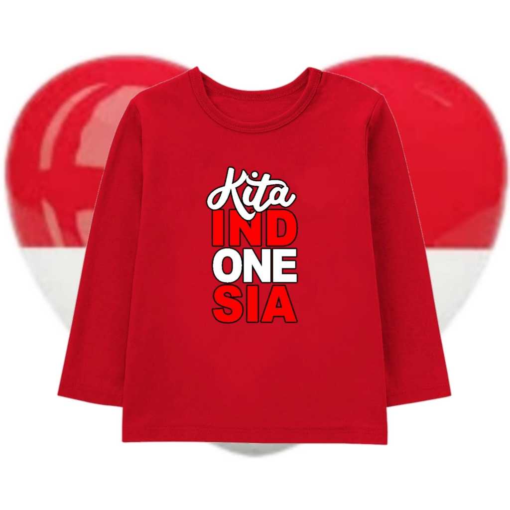 Jual KOI - Baju Kaos Bayi & Anak KEMERDEKAAN INDONESIA cowok & cewek / Atasan LENGAN PANJANG HUT ...