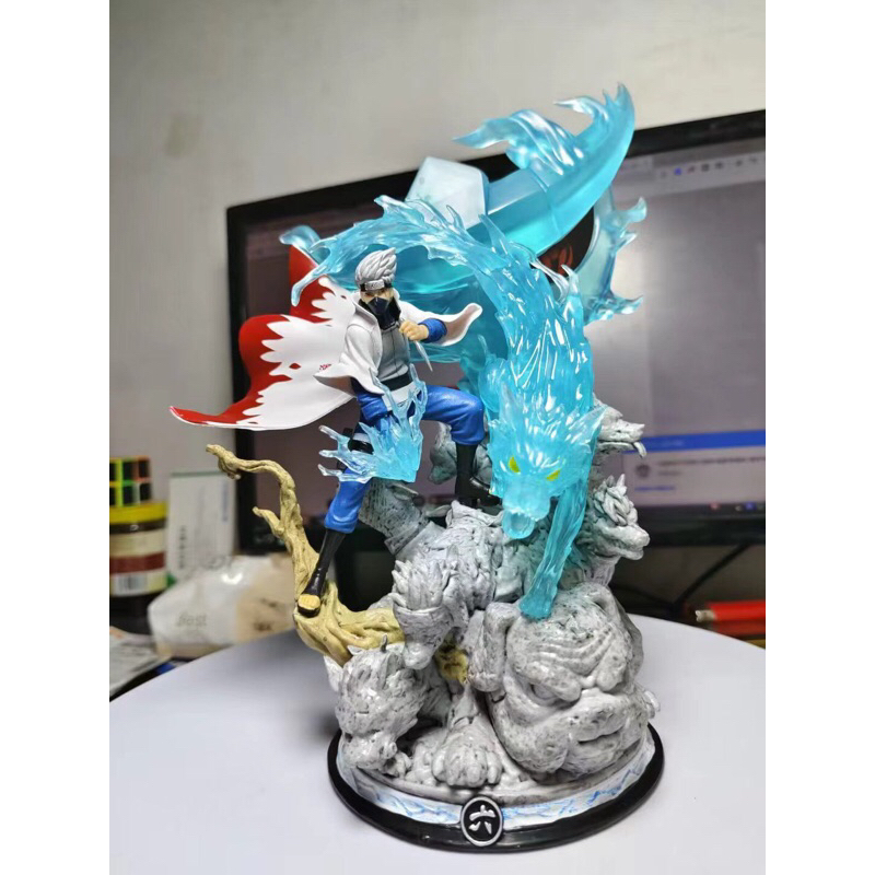 Jual action figure naruto diorama kakashi hokage serigala biru | Shopee ...