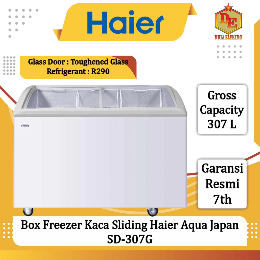 Jual Box Freezer Haier SD 307 G Chest Freezer Kaca Sliding Aqua Japan ...