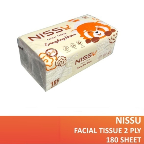 Jual Tisu Wajah Nissu 180 sheet 2ply / Facial Tissue 2 Ply 180 Sheets ...