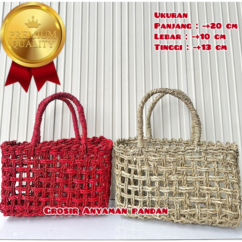 Jual Tas Hampers RARA MINI POLOS tas anyaman pandan tas parcel lebaran ...