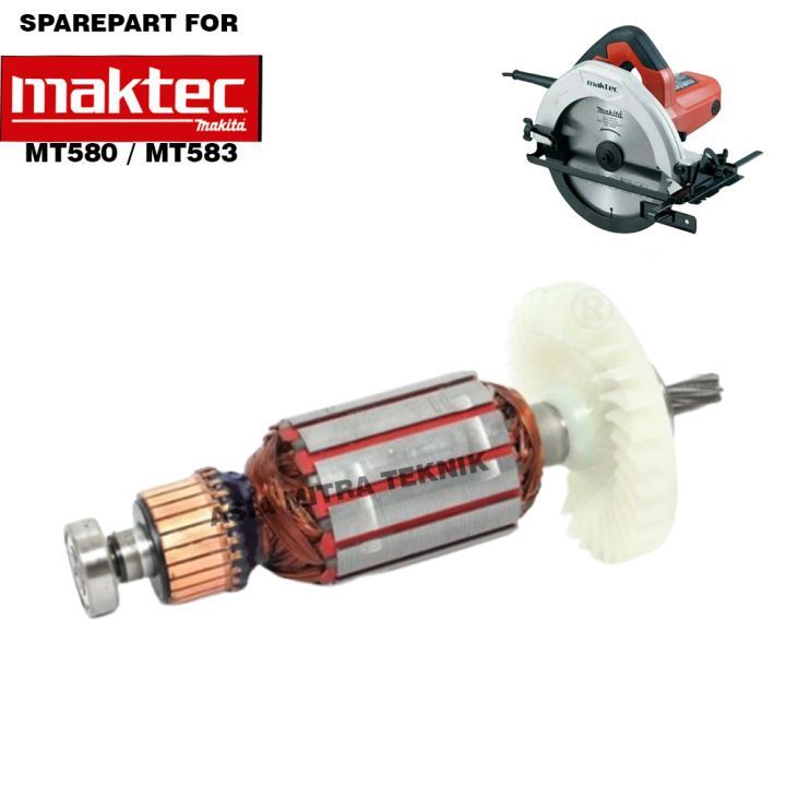 Jual Sparepart Maktec MT580 / MT583 Armature Circular Saw Maktec MT 580 ...