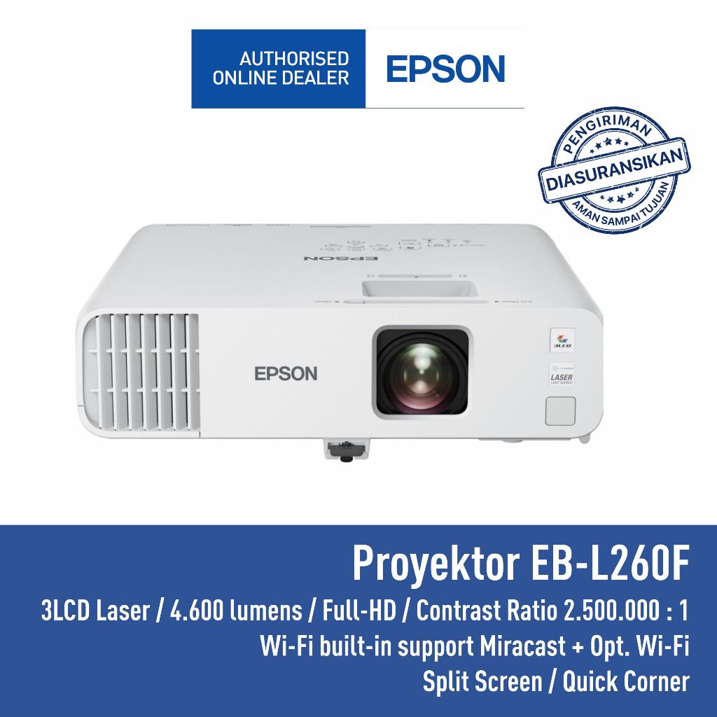 Jual Proyektor EPSON EB-L260F L260F Laser Full HD 4600 Lumens penganti ...