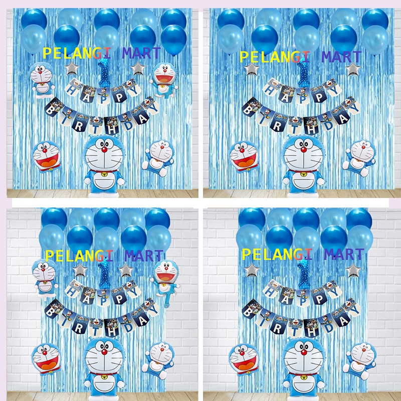 Jual Paket Dekorasi Ulang Tahun Doraemon/ Paket Ulang Tahun Doraemon ...