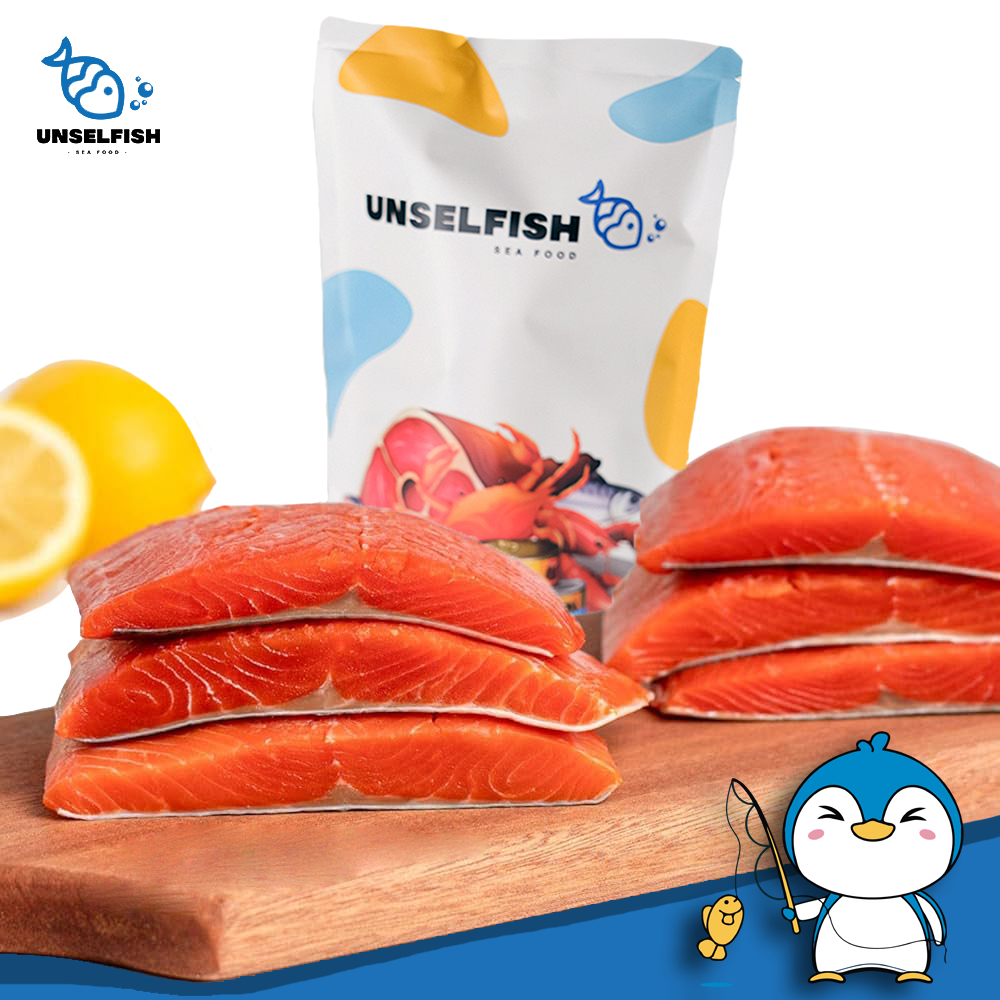 Jual Wild Caught Pacific Salmon Premium Sashimi Grade Fillet / Ikan ...