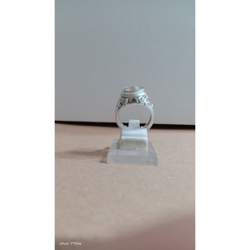 Jual emban cincin perak 925 handmade model ukir untuk batu kecil sedia ...