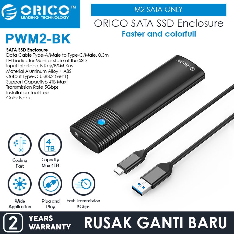 Jual Harga Spesial ORICO Casing SSD Eksternal Enklosur SSD M2 NVMe ...