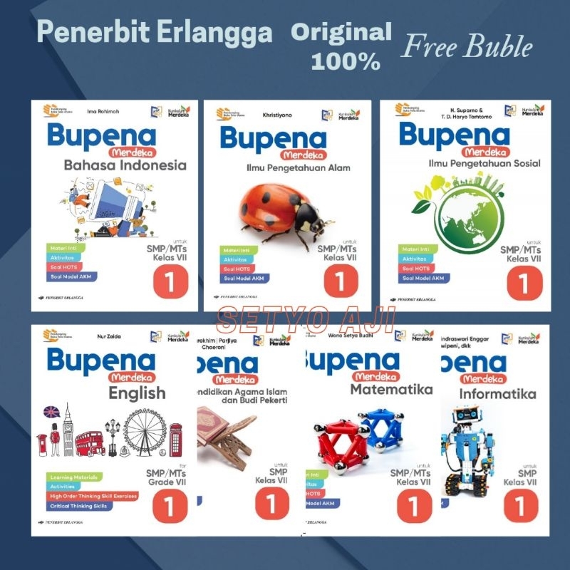 Jual Bupena Merdeka SMP/ MTs Kelas 7 Kurikulum Merdeka Penerbit Erlangga | Shopee Indonesia