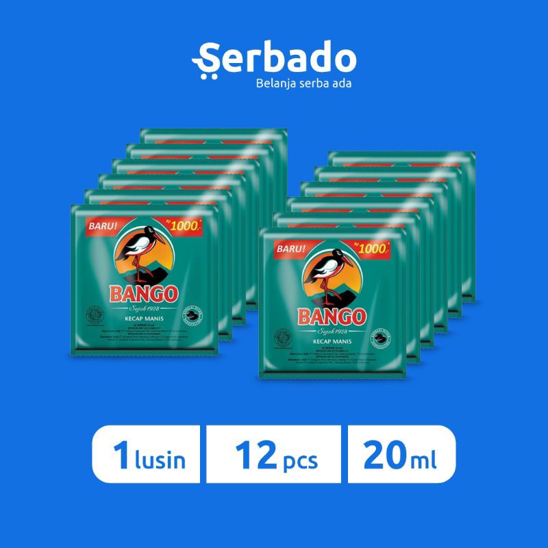 Jual Bango Kecap Manis Kemasan Sachet 20ml (Isi 12 Pcs) | Shopee Indonesia