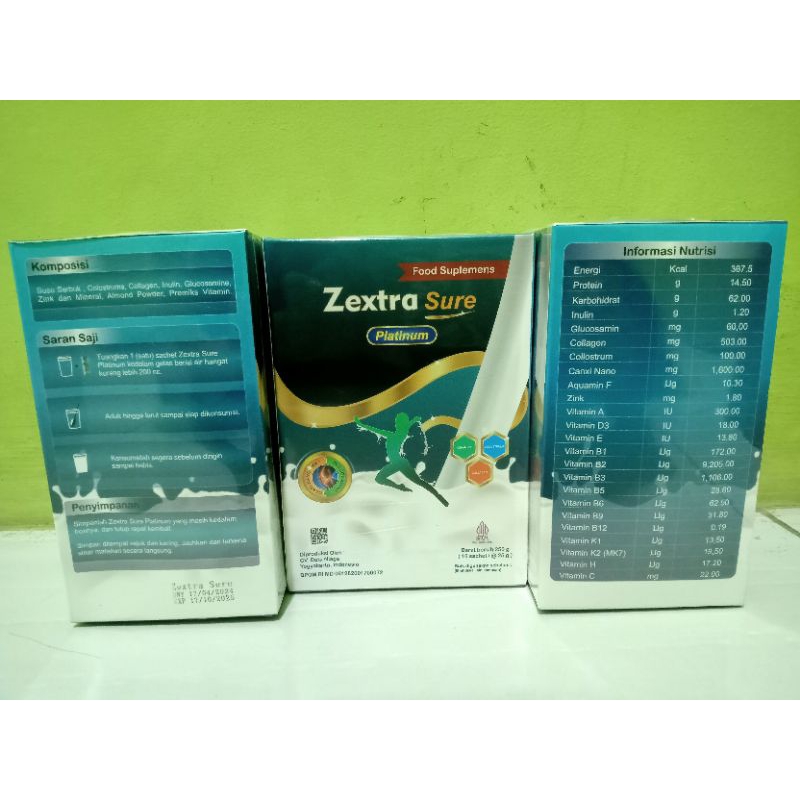 Jual Promo Zextra Sure Susu Platinium Asli Original TUlang & Sendi ...