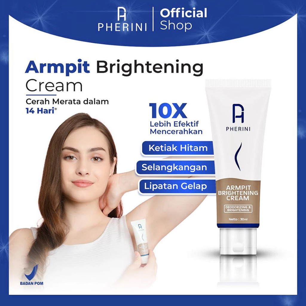Jual PHERINI Armpit Brightening Cream Pemutih Ketiak Gelap Pencerah ...
