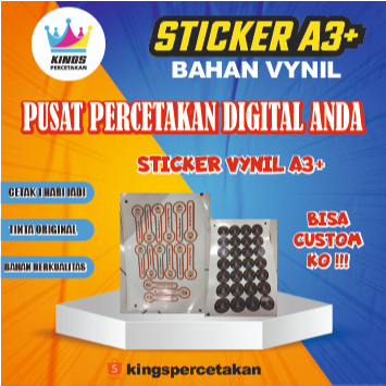 Jual Sticker A3+ Bahan Vinyl Murah Custom Desain Dan Size | Shopee ...
