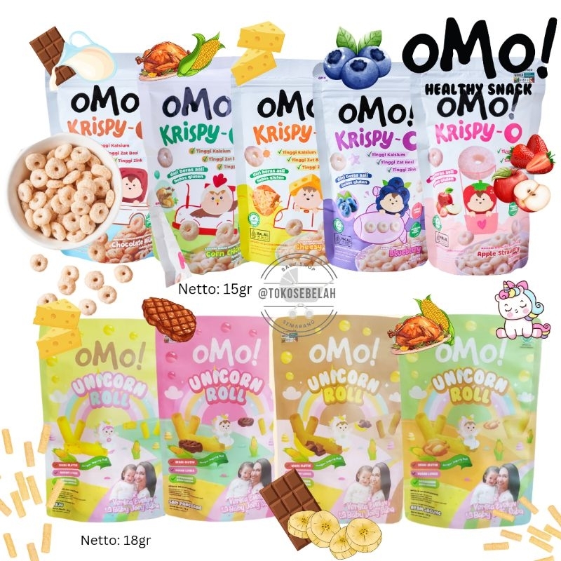 Jual OMO! Unicorn Roll Krispy O Snack Bayi Snack Sehat Camilan Anak ...