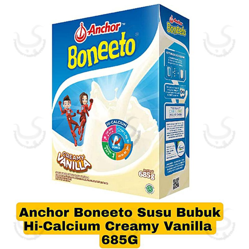 Jual Anchor Boneeto Susu Bubuk Hi-Calcium Creamy Vanilla 685G | Shopee ... Jual Anchor Boneeto Susu Bubuk Hi-Calcium Creamy Vanilla 685G | Shopee ...