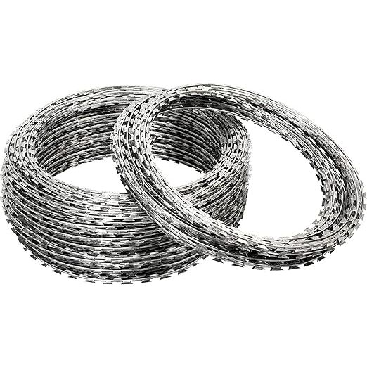 Jual KAWAT SILET / RAZOR WIRE BTO 22 / BTO 30 DIAMETER 45CM PENGAMAN ...