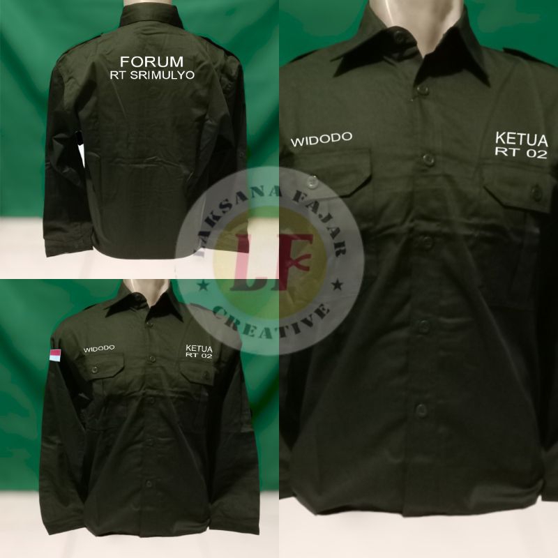 Jual baju seragam FORUM RT/CUSTOM gratis bordir sesuai request | Shopee ...