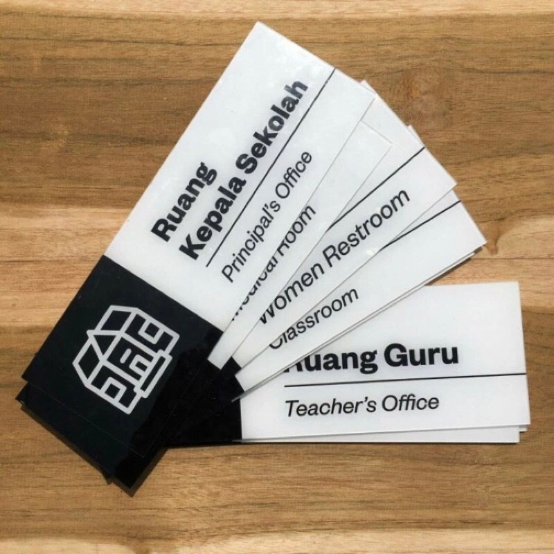 Jual Sign Ruangan nama kantor sekolah ruang guru office | Shopee Indonesia