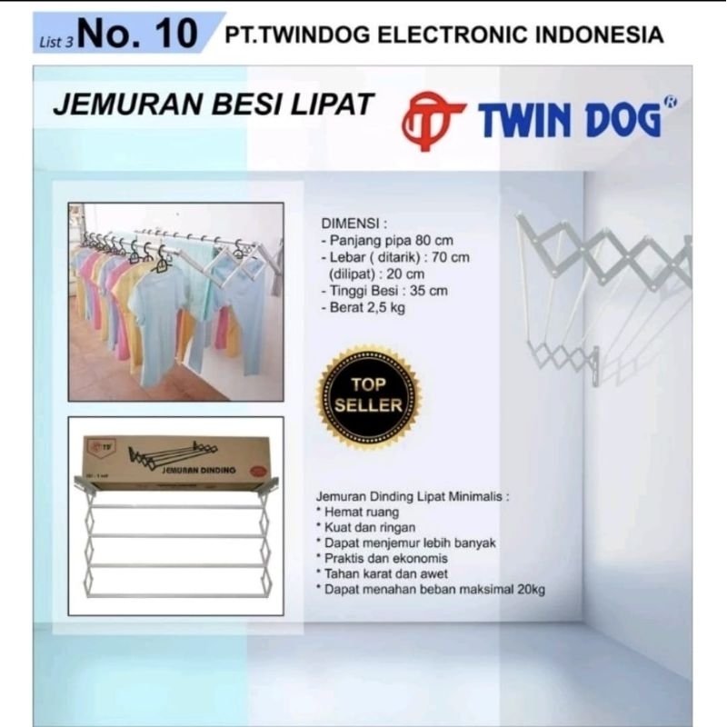 Jual Jemuran Besi Lipat Jemuran Dinding / jamuran baju / jamuran lipat ...