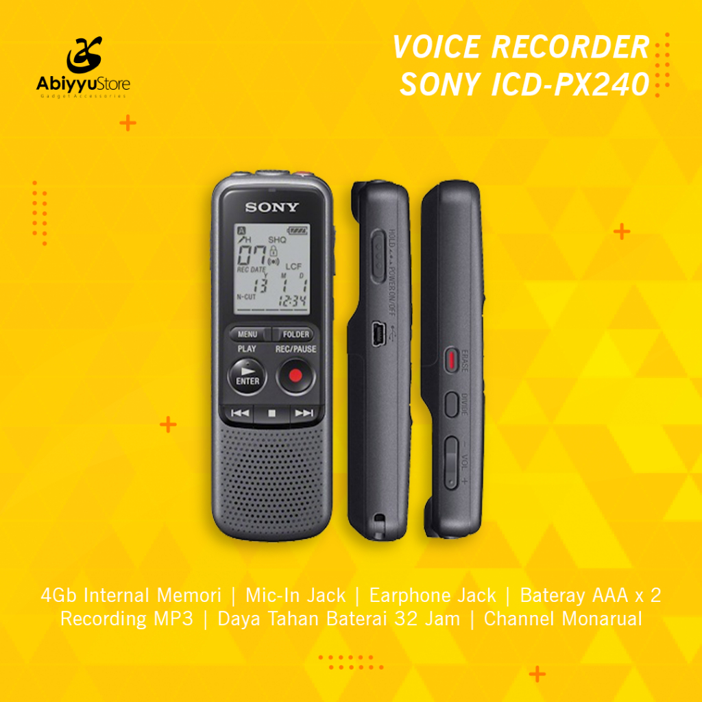 Jual Alat Perekam Rekam Suara Sony ICD-PX240 Rekaman Audio Voice ...