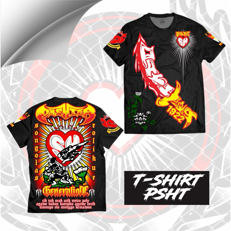 Jual Kaos PSHT Terate 1922 Pashter Generation Shongolas Rolikur Motif ...