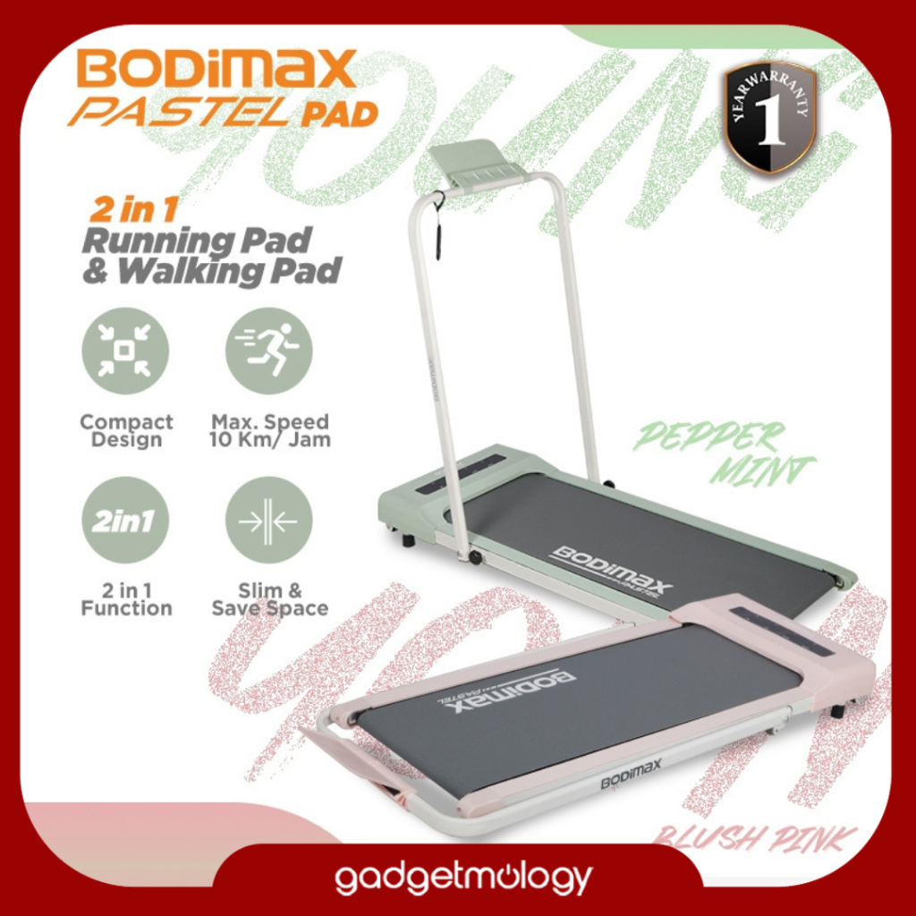 Jual BODIMAX RUNNING PAD PASTEL - Treadmill Running Walking Pad Alat ...