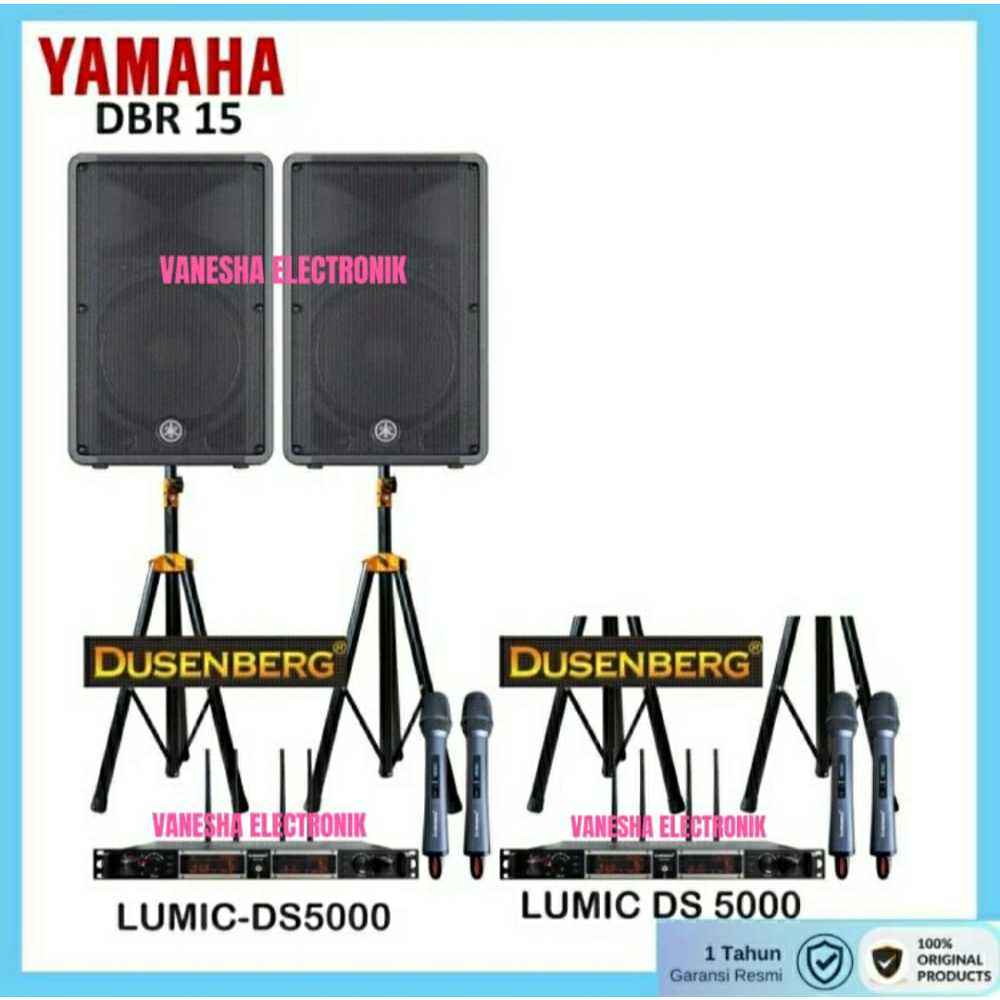 Jual Paket Sound System Yamaha DBR 15 Mixer Betavo 8 Channel | Shopee ...