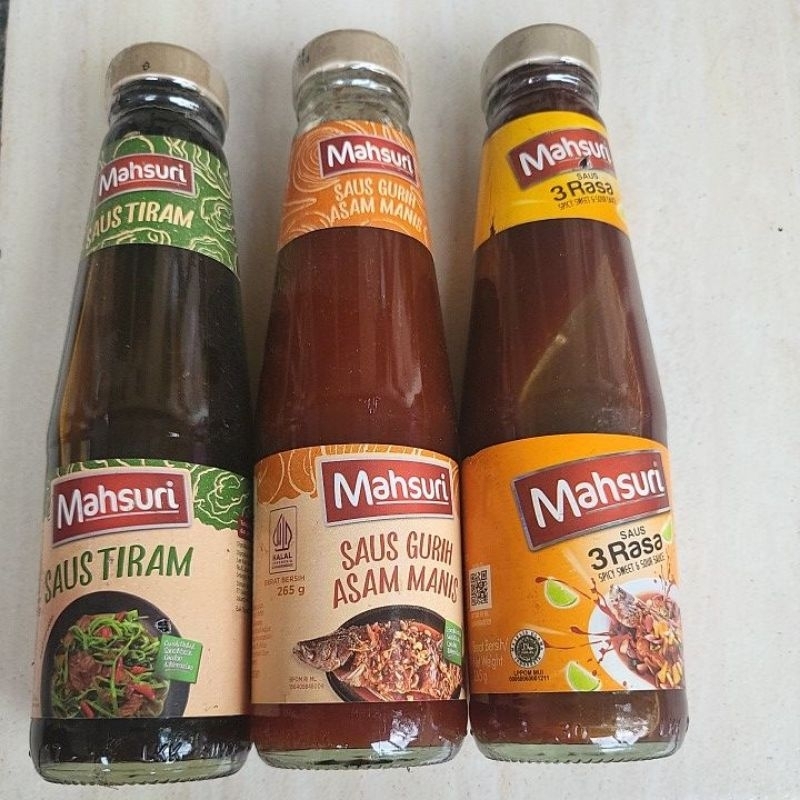 Jual Mahsuri Saus gurih asam manis 265 gram,saus tiram ,saus 3 rasa 265 ...