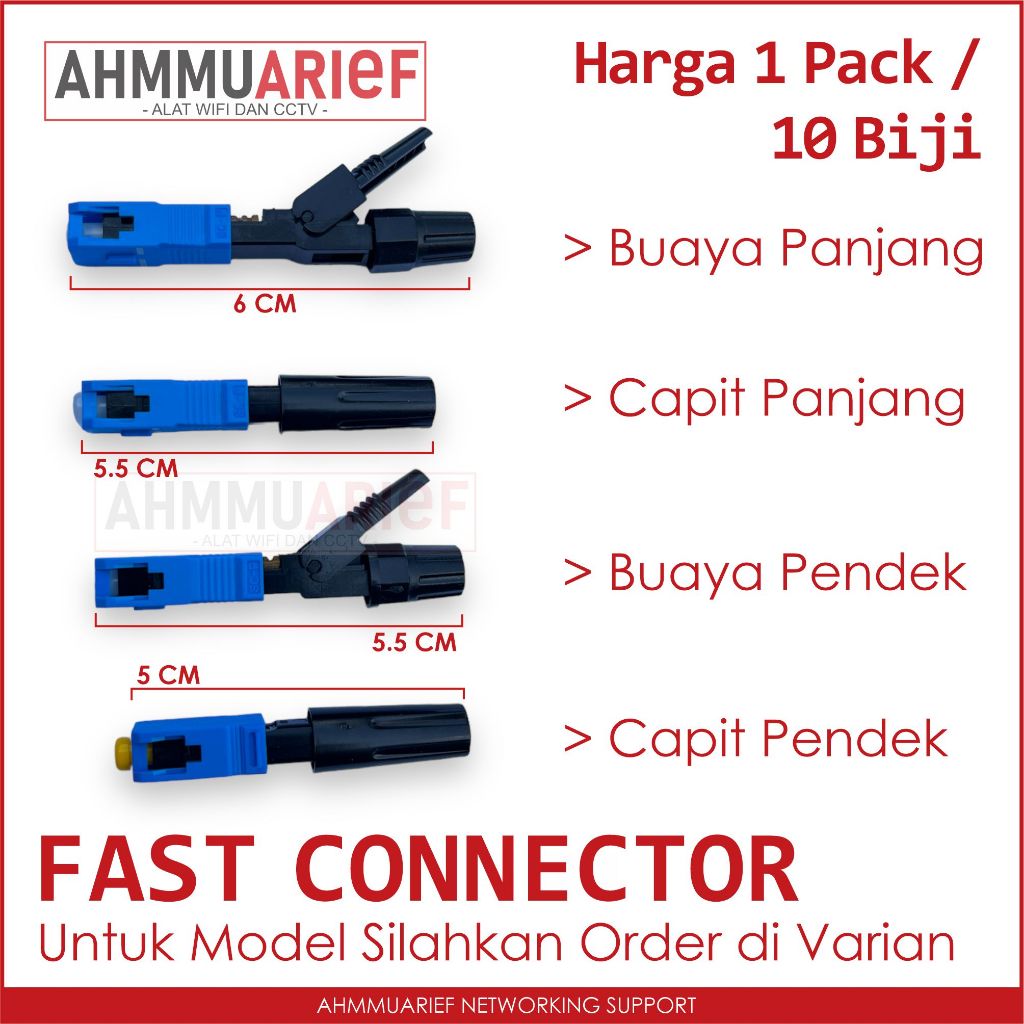 Jual FAST CONNECTOR KONEKTOR FIBER OPTIK OPTIC FASTCON FAST CON FASKON ...