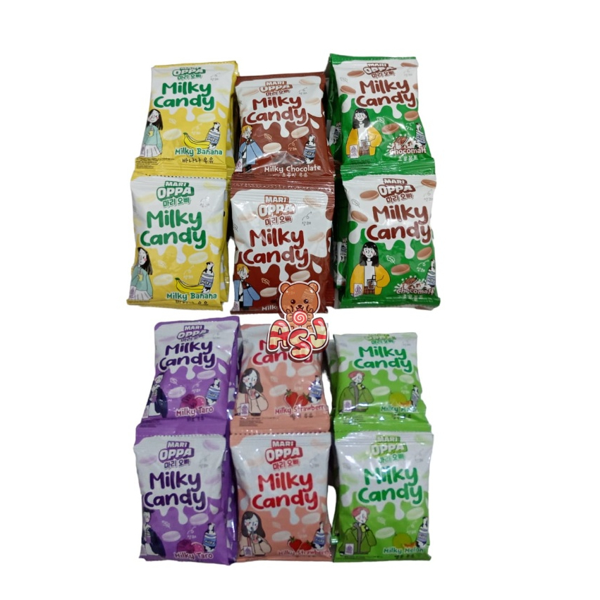 Jual MARI OPPA MILK CANDY RENCENG ISI 10 (RASA DIRANDOM) | Shopee Indonesia