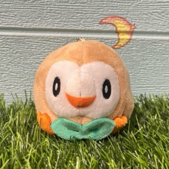 Jual Boneka Plush Keychain Pokemon Rowlet All Star Collection Original ...
