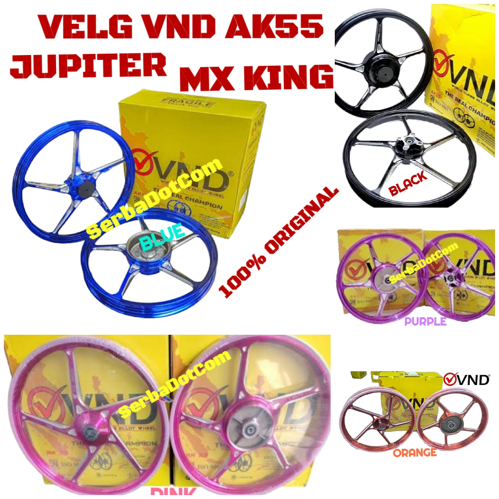 Jual VELG VND KZR AK55 AK 55 ORIGINAL JUPITER Z MX KING VEGA R MX Z1 ZR ...