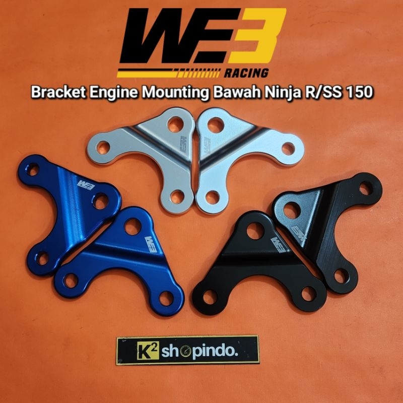 Jual Bracket Mesin Bawah WE3 Racing Ninja R SS 150 Full CNC Breket ...