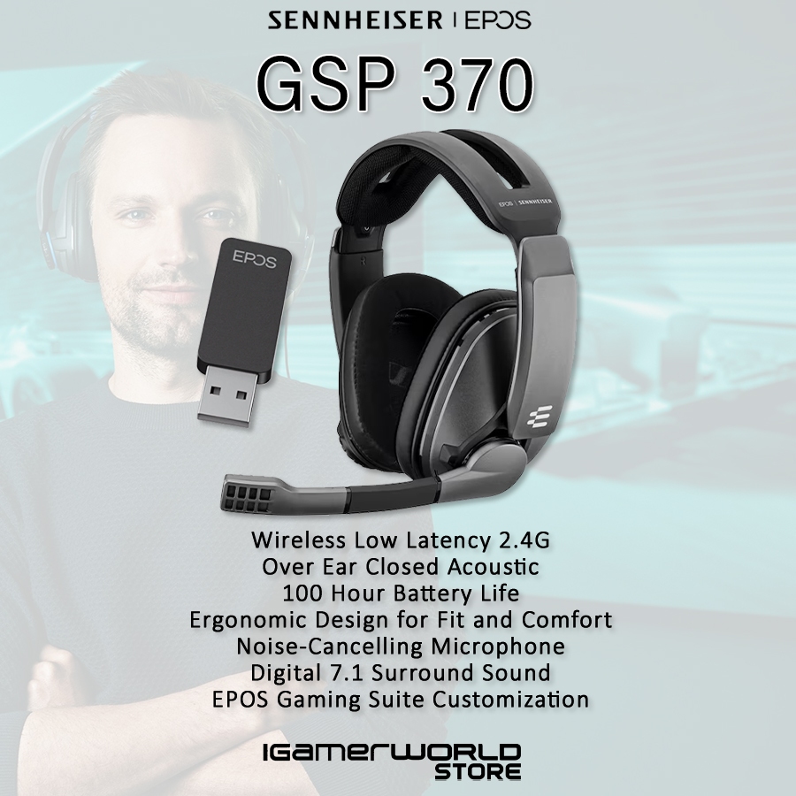 Jual EPOS | Sennheiser GSP 370 Wireless Gaming Headset | Shopee Indonesia
