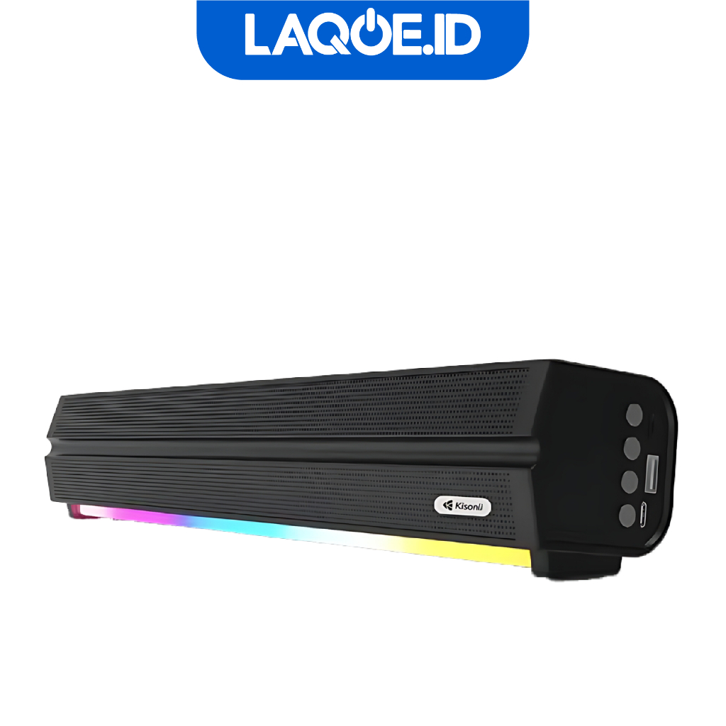 Jual Speaker Bluetooth Kisonli LED802 RGB Light Soundbar Portable 5.3 ...