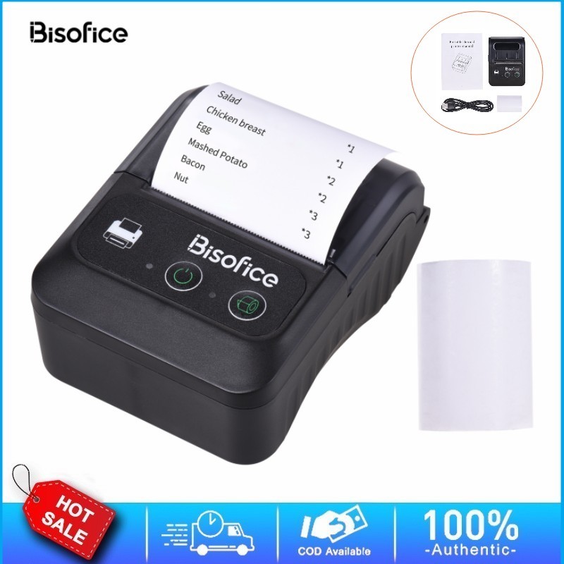 Jual ⭐IN Stock⭐PRINTER BLUETOOTH MINI PORTABLE PRINTER THERMAL 58MM CETAK RESI NOTA STRUK ...