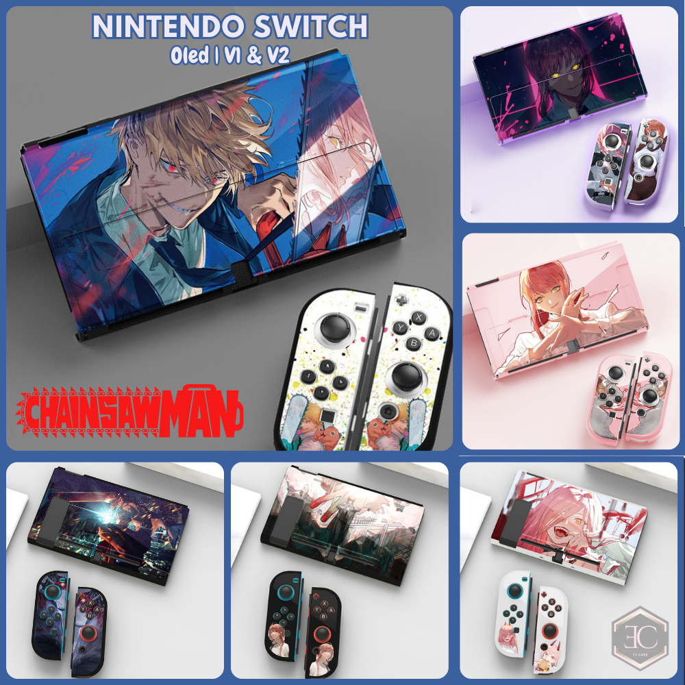 Jual Nintendo Switch V1 V2 Oled Protective Silicon Case Chainsaw Man ...