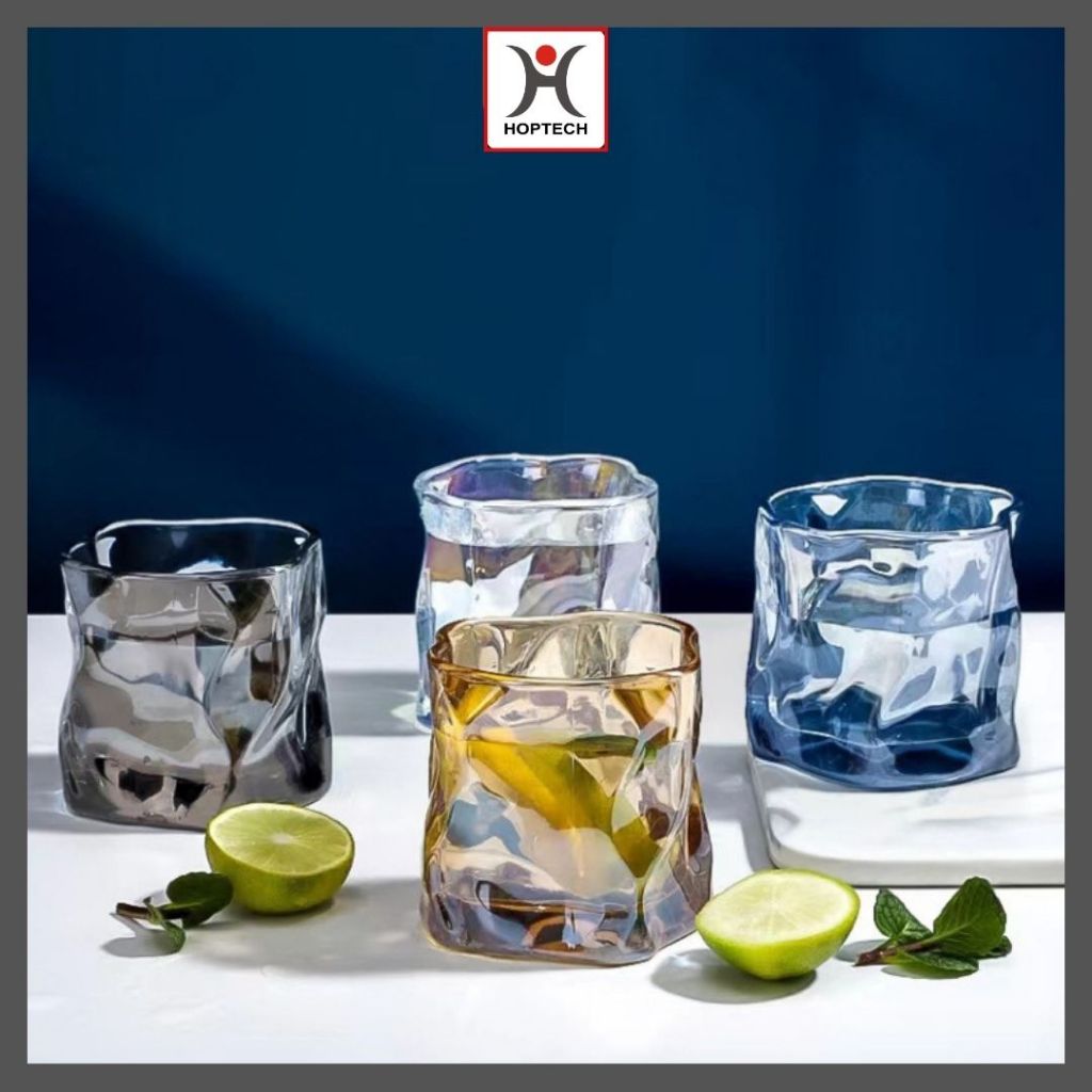 Jual Gelas Kaca Aesthetic Gaya Jepang | Glass Single Rocks Abstract Glass Cup | Gelas Air Minum ...