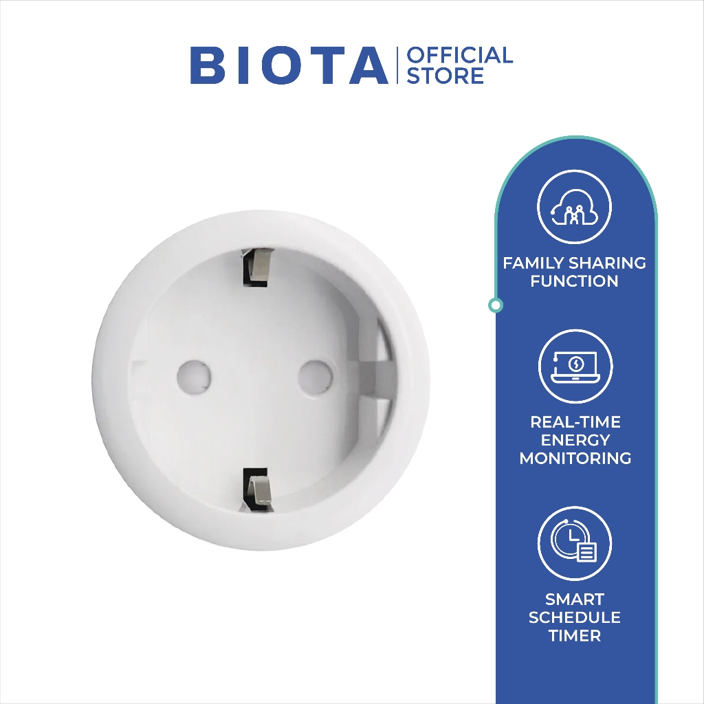 Jual BIOTA Smart Plug - Colokan Portabel Watt Meter Wi-Fi Wireless ...