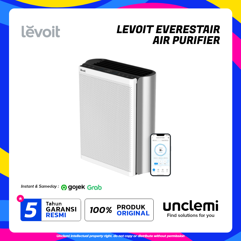 Jual Levoit EverestAir Smart Air Purifier Smart Wifi True HEPA 13 / Levoit Everest Air Smart Air ...