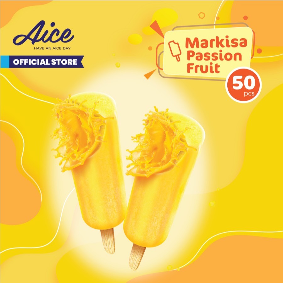 Jual Aice Ice Cream Markisa Passion Fruit (1 karton = isi 50 pcs ...