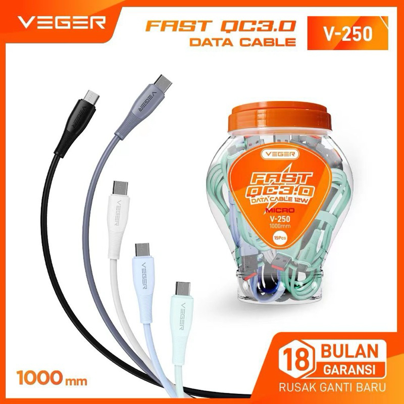 Jual Kabel data VEGER V-250 MICRO , V-260 TYPE C , V-270 LIGHTNING fast ...