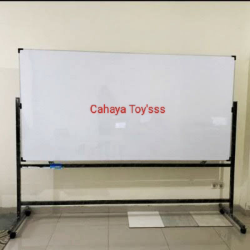 Jual Papan Tulis Whiteboard Standing Double Face 120 x 240 cm | Shopee ...