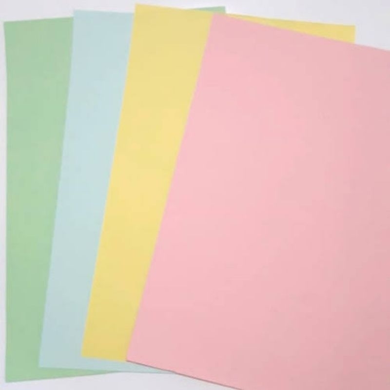 Jual ( ECERAN ) Kertas HVS Putih Warna Ukuran A4 / Folio Pink Kuning ...