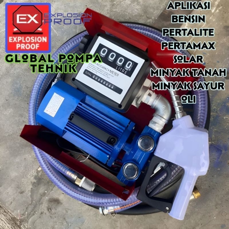 Jual Paket Pompa BBM Bensin/Pertalite/Solar/Minyak Explosion Proof AC ...